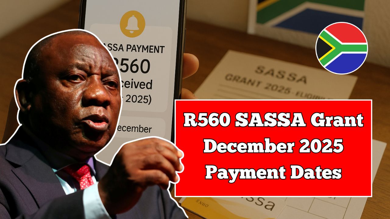 R560 SASSA Grant December 2025 Payment Dates Revealed – Check If You ...